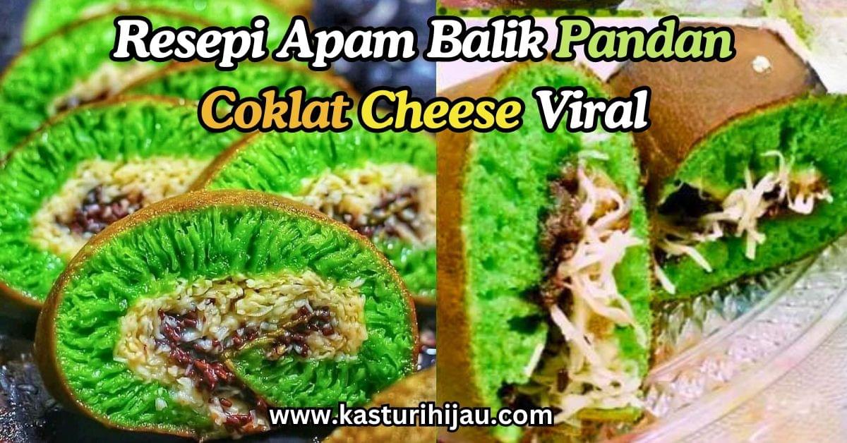 Resepi Apam Balik Pandan Coklat Cheese Viral - MENU VIR...