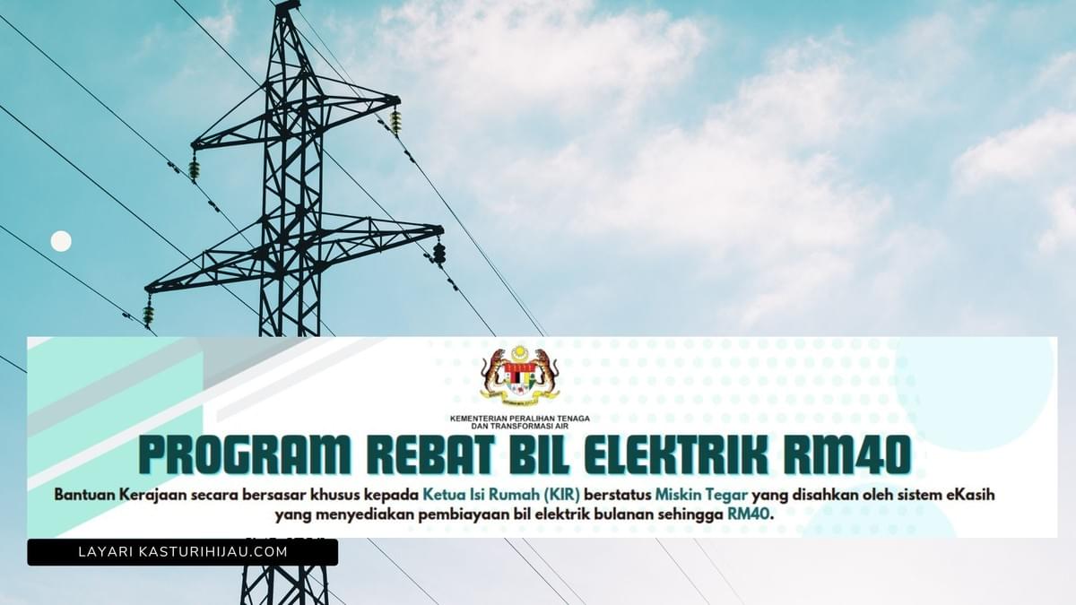 Program Rebat Bil Elektrik RM40 Tahun 2025 - INFORMASI