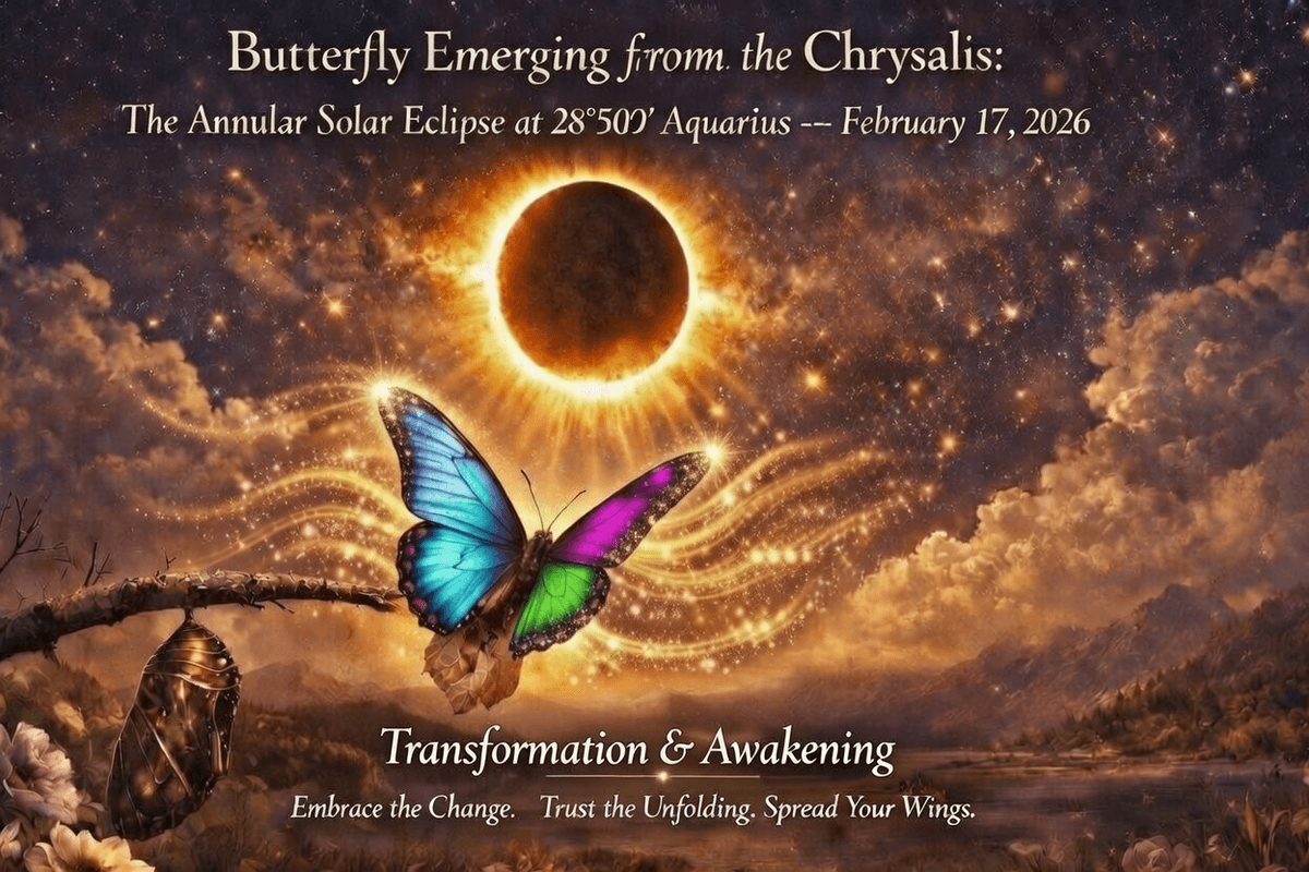 Butterfly Emerging from the Chrysalis - Spiritual Astro...