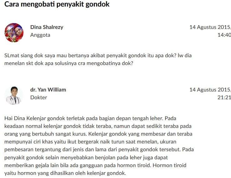 Penyakit Gondok Menurut Dokter Dan Ustadz Dhanu