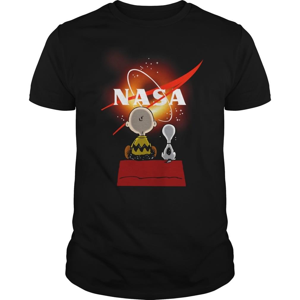 Snoopy and Charlie Brown NASA Black Hole 2019 shirt