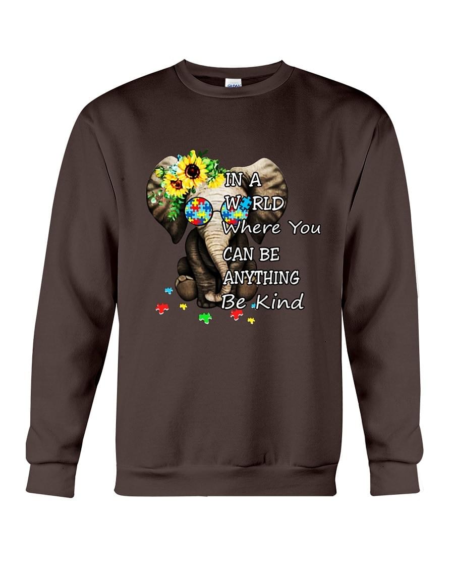 Sunflower Autism Elephant in a World Where You Can Be A...