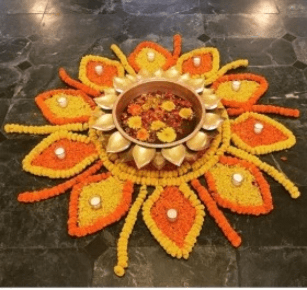Best Flower Rangoli Designs for this festive season - H...