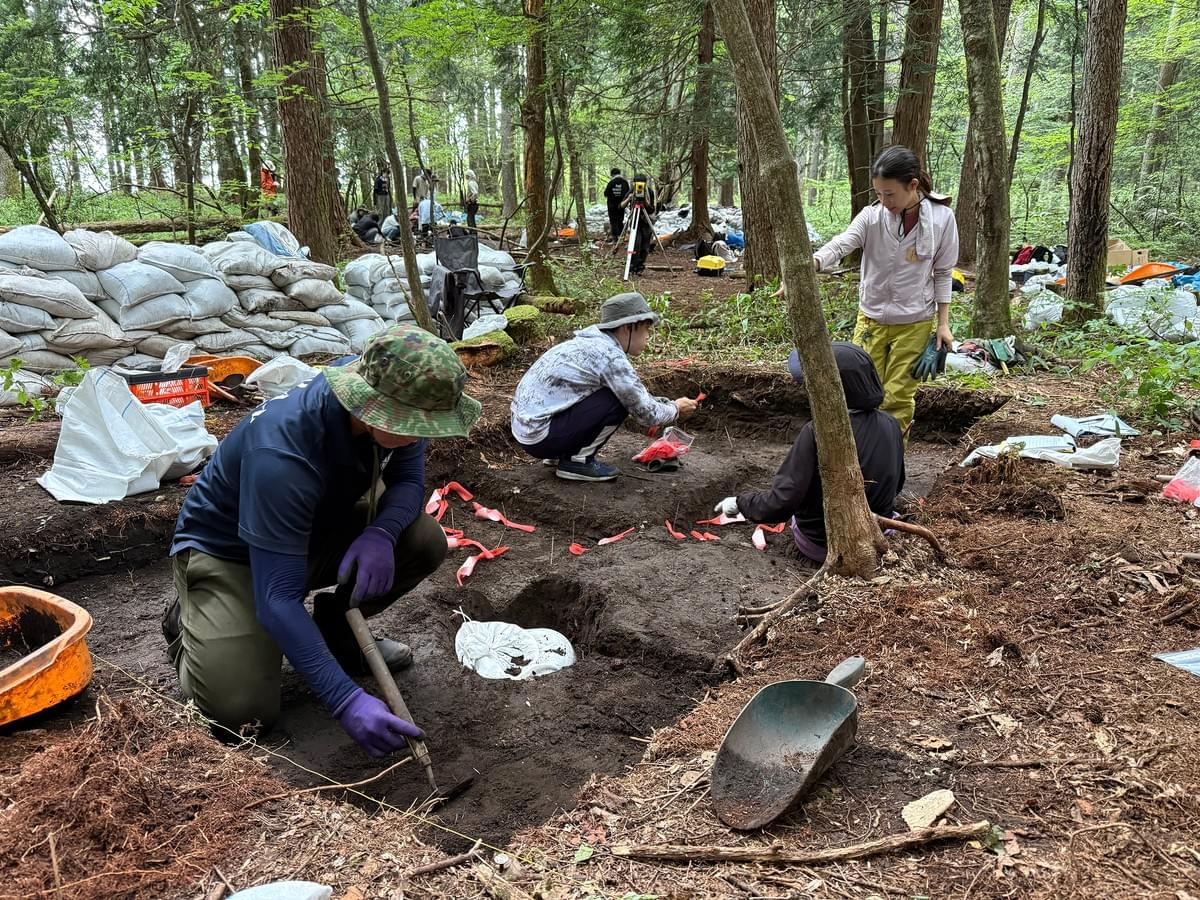 湯の平遺跡の発掘調査2025（1）
