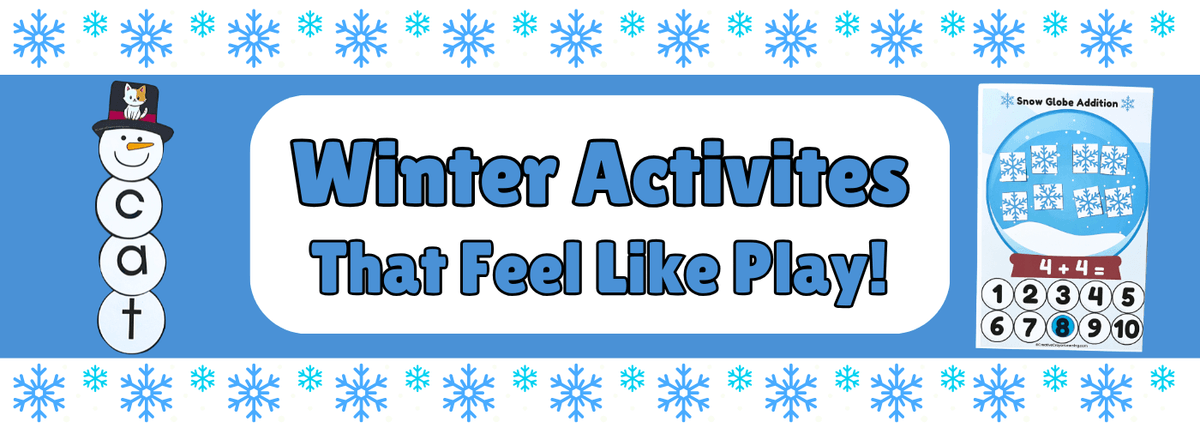 ️Winter Math and Literacy Centers for Kindergarten - H...