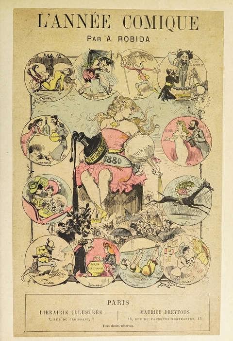 Comic Year 1880 - covers calendars vintage almanac comi...