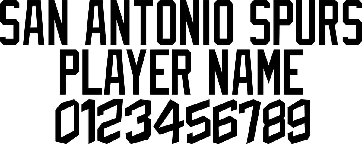 NBA Spurs Fiesta - Font