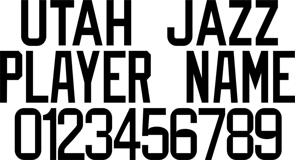 NBA Jazz Salt Lake City - Font