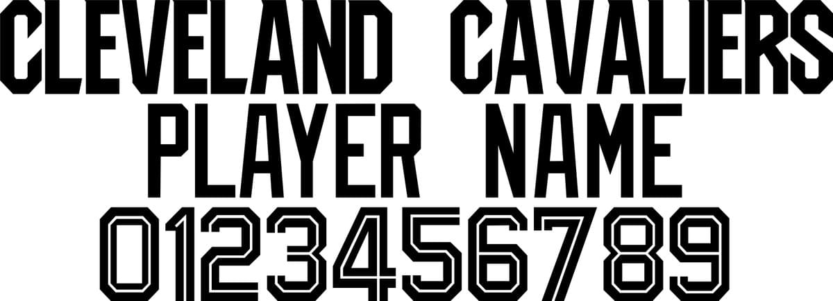NBA Cavaliers The Land - Font