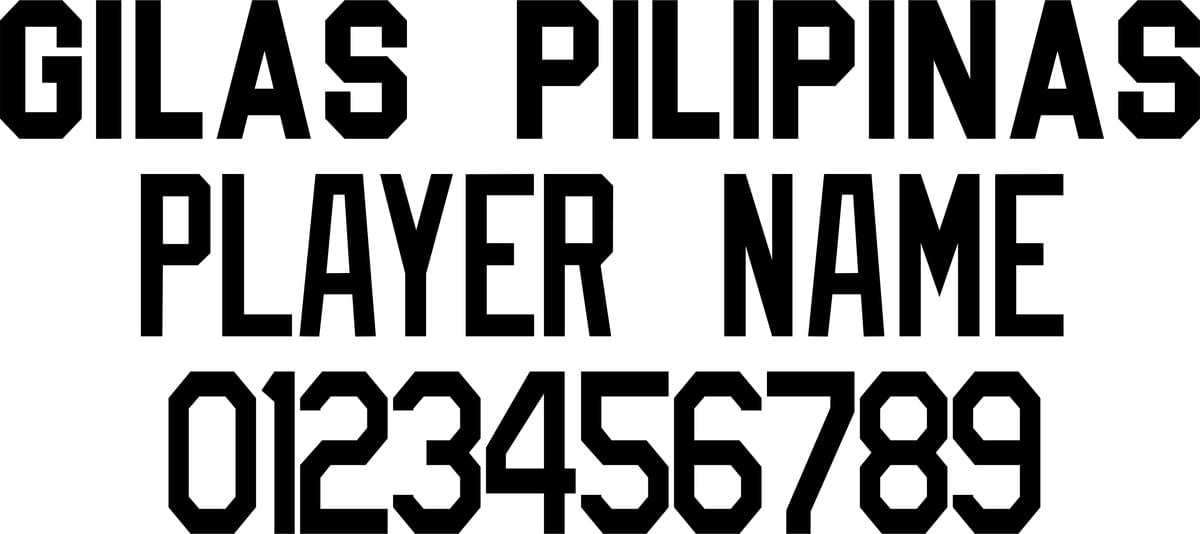 2023 NIKE FIBA Jersey - Font