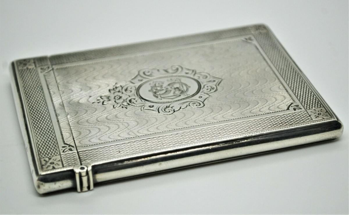 1872 Sterling Silver Calling Card Case, George Unite