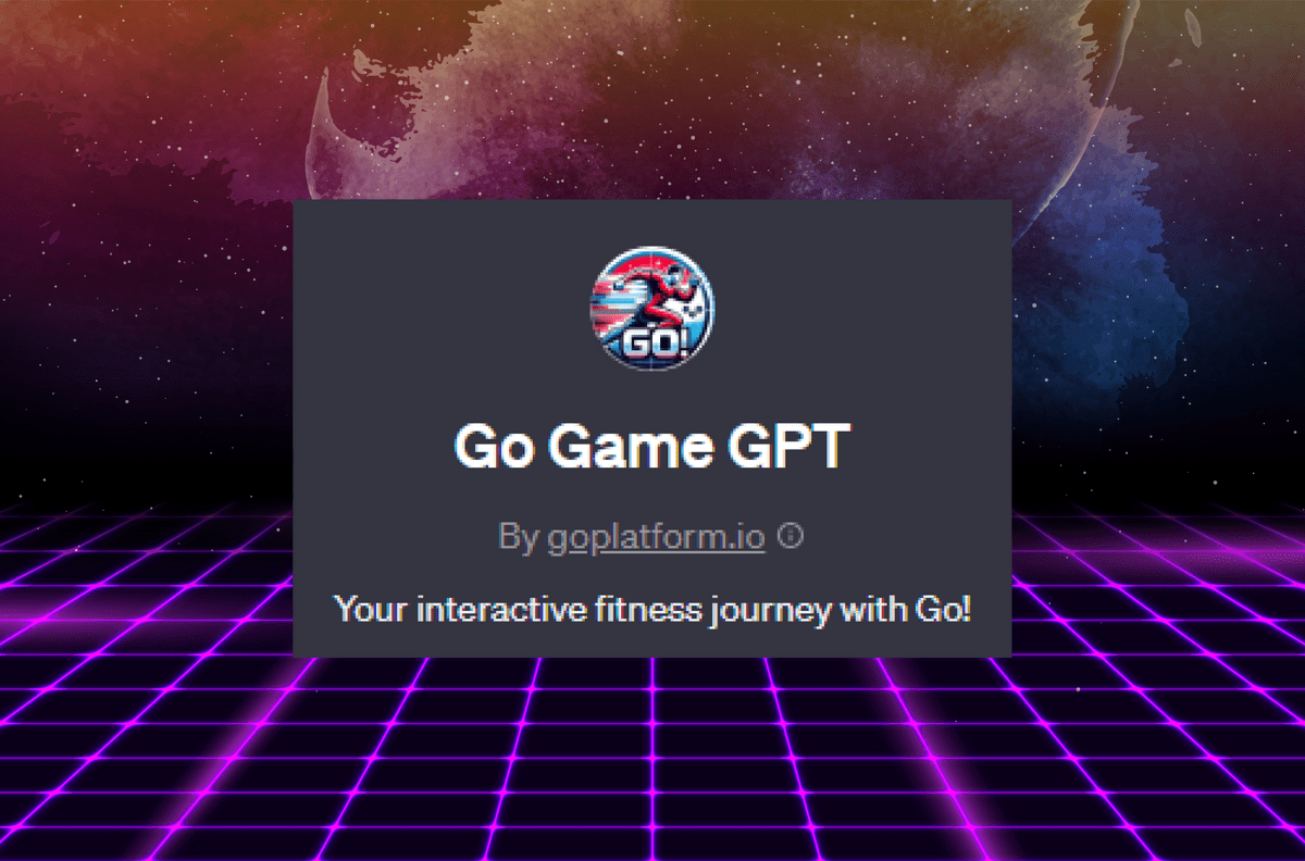 Introducing GoGame GPT: Revolutionizing Wellness and Fi...