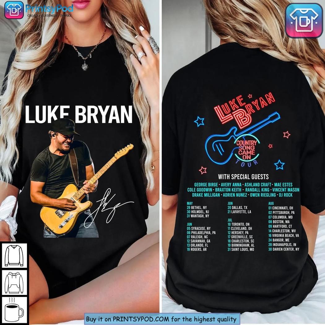 Luke Bryan Shirt, Country Road Trip Tour Merch, A Must ...