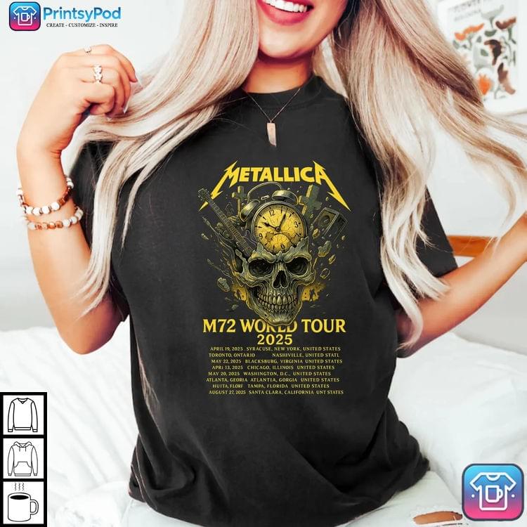 Metallica Concert Shirt Featuring Explosive Art From M7...