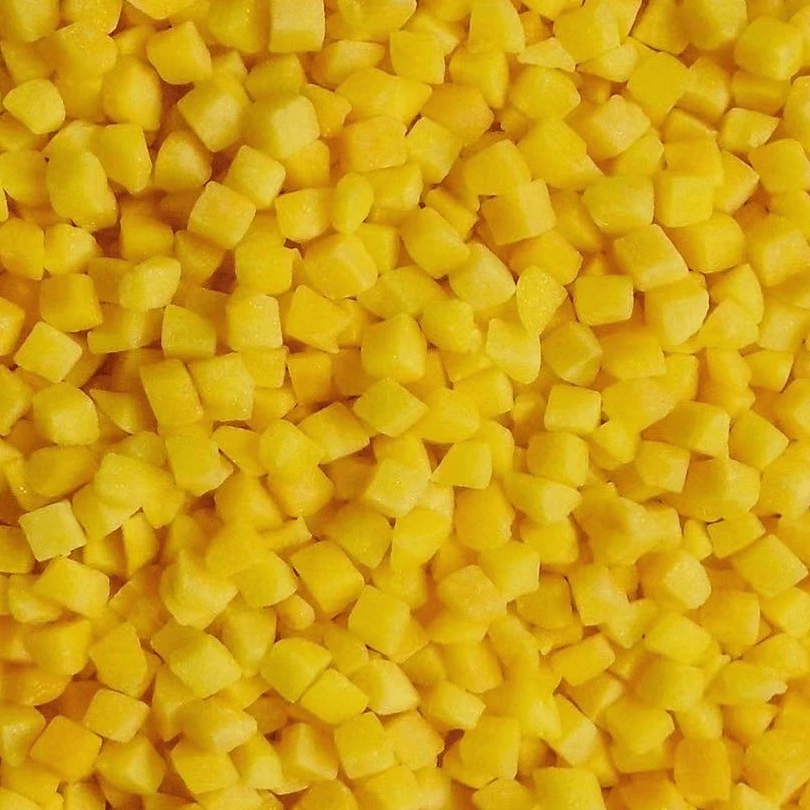 Premium IQF Frozen Yellow Peach Slices Dices Halves Bulk Supplier ...