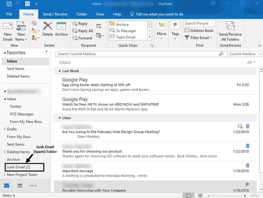Hoe De Map Met Ongewenste E mail In Outlook Te Herstell 