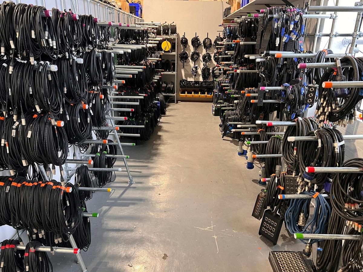 Our new warehouse: 180 linear metres of cable storage