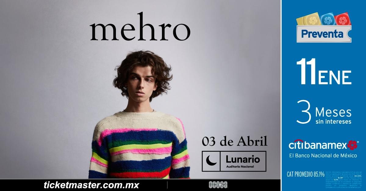 Mehro llega a CDMX para conquistar al Lunario - Música
