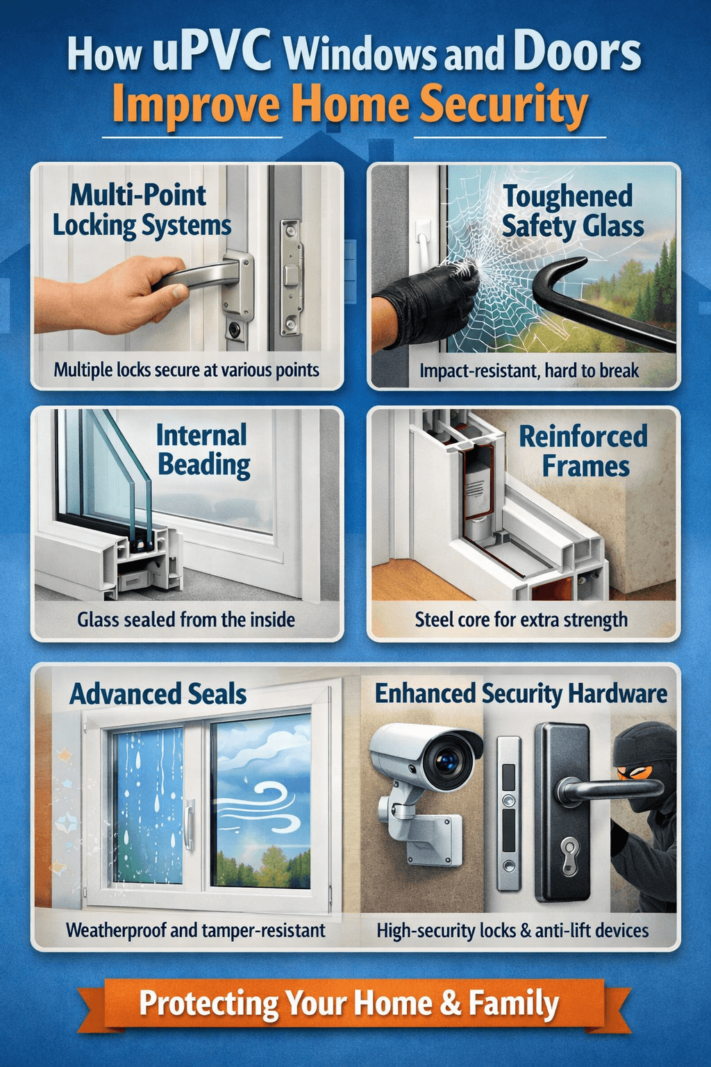 How uPVC Windows and Doors Improve Home Security