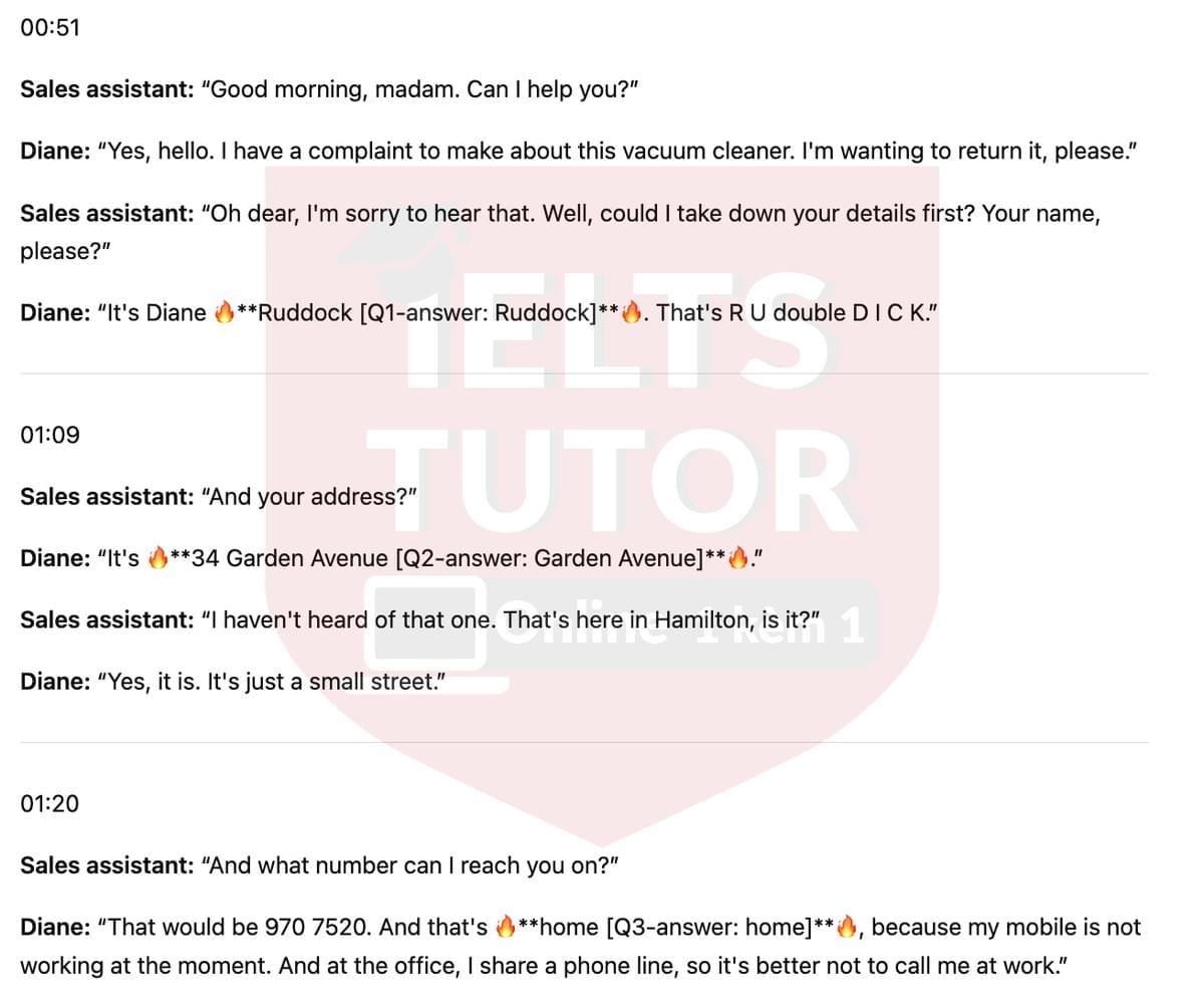 🔥Customer Complaint Form — Product Return: Đề thi IELTS...