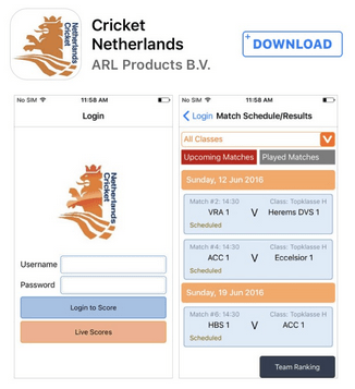 KNCB introduceert Cricket Netherlands app