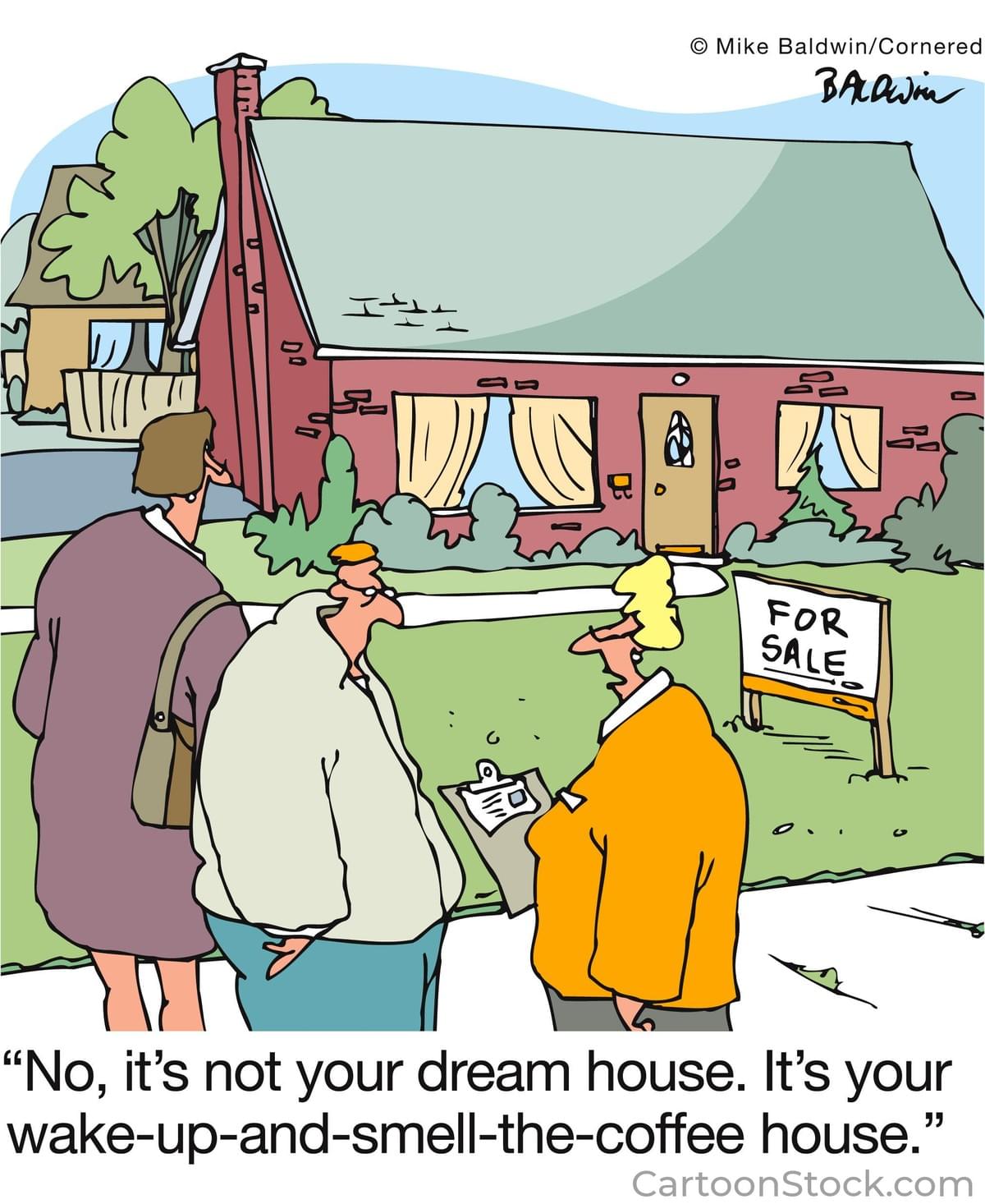 Real Estate Cartoon - Buyers Sellers Real Estate