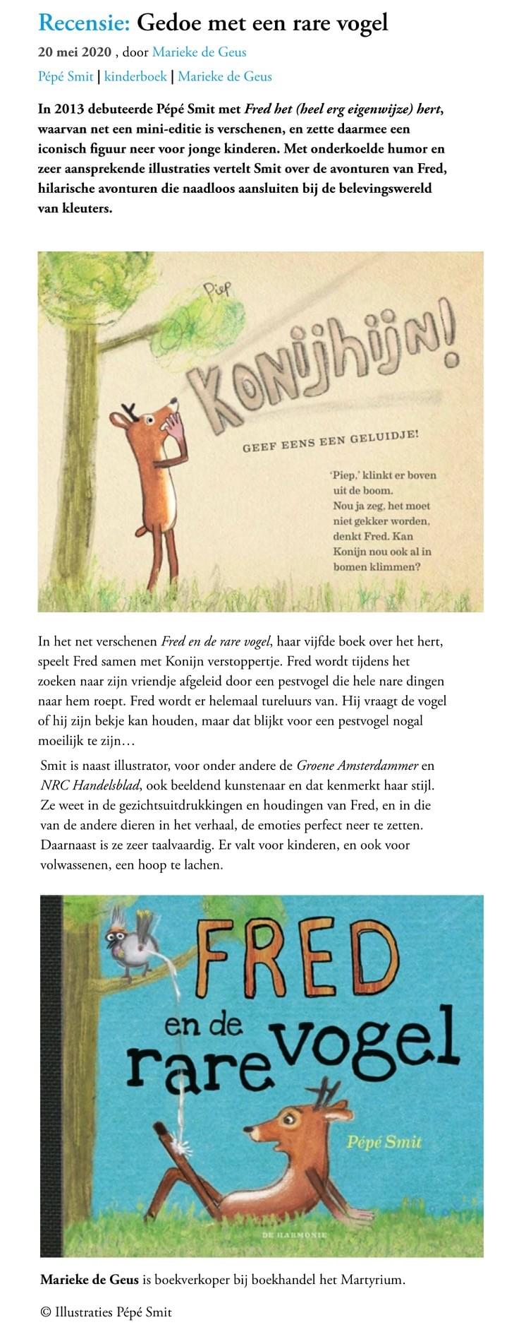 PERS - Fred het (heel erg eigenwijze) hert