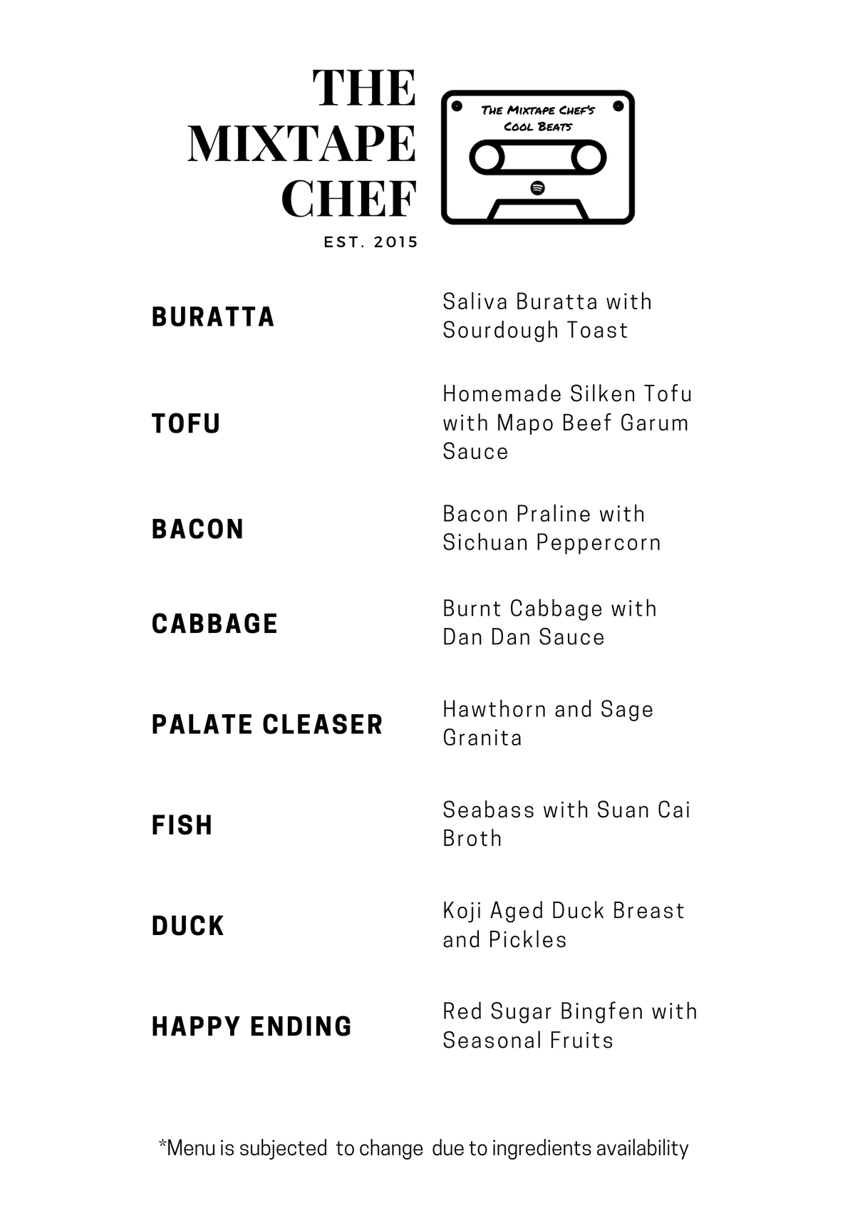 Dining - The Mixtape Chef