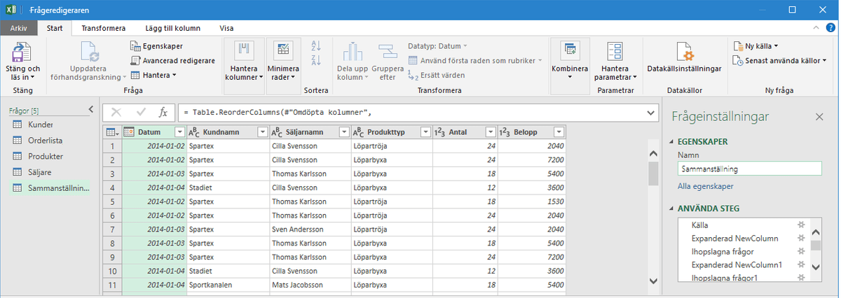 Power Query - för Excel och Power BI - Power Query i Ex...