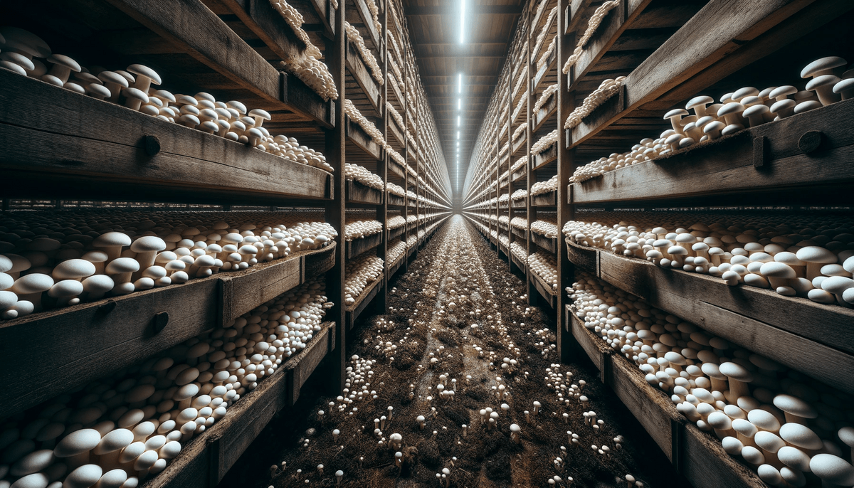 Cultivating mushroom in greenhouse - COMPANY NEWS