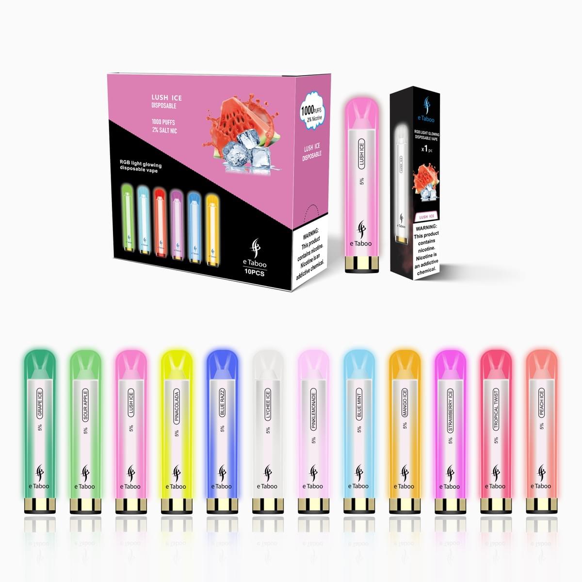 e Taboo--The Best Full Body Glow Disposable Vape Manufacturer