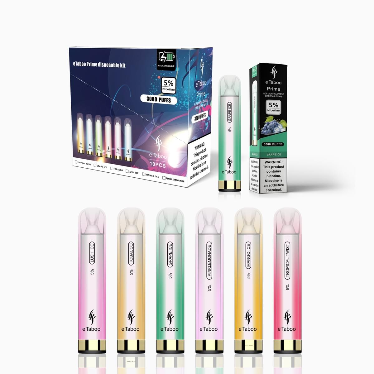 e Taboo--The Best Full Body Glow Disposable Vape Manufacturer