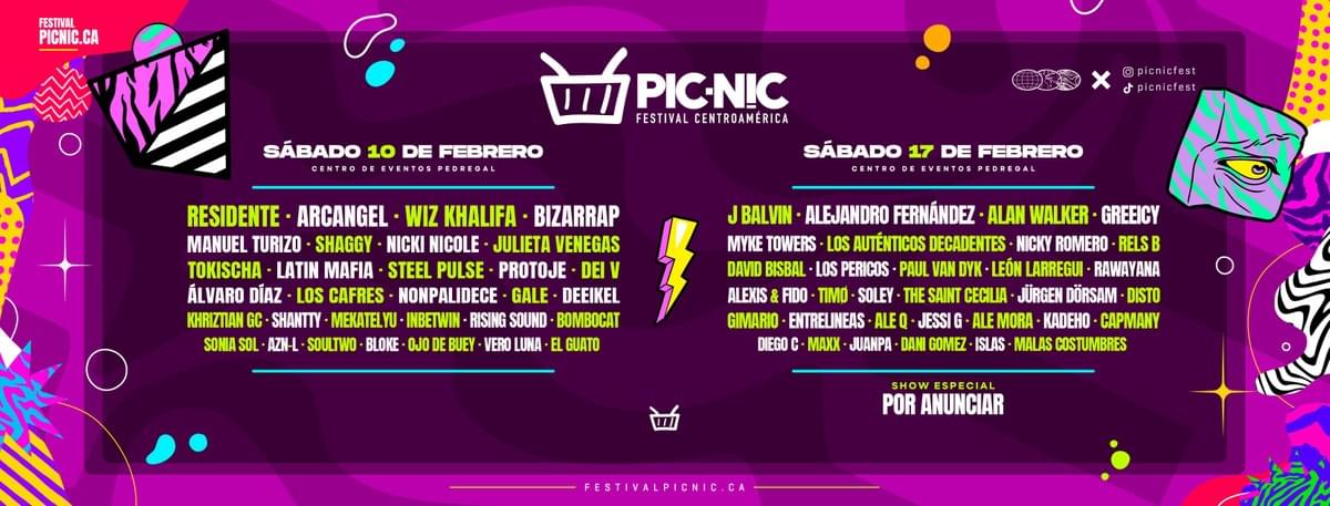 Festival Picnic Centroamérica anuncia el “lineup” de ar...