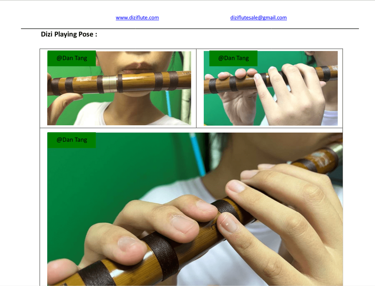 Free Songs Notation Score Book ( Chinese Bamboo Flute Finger Chart ...