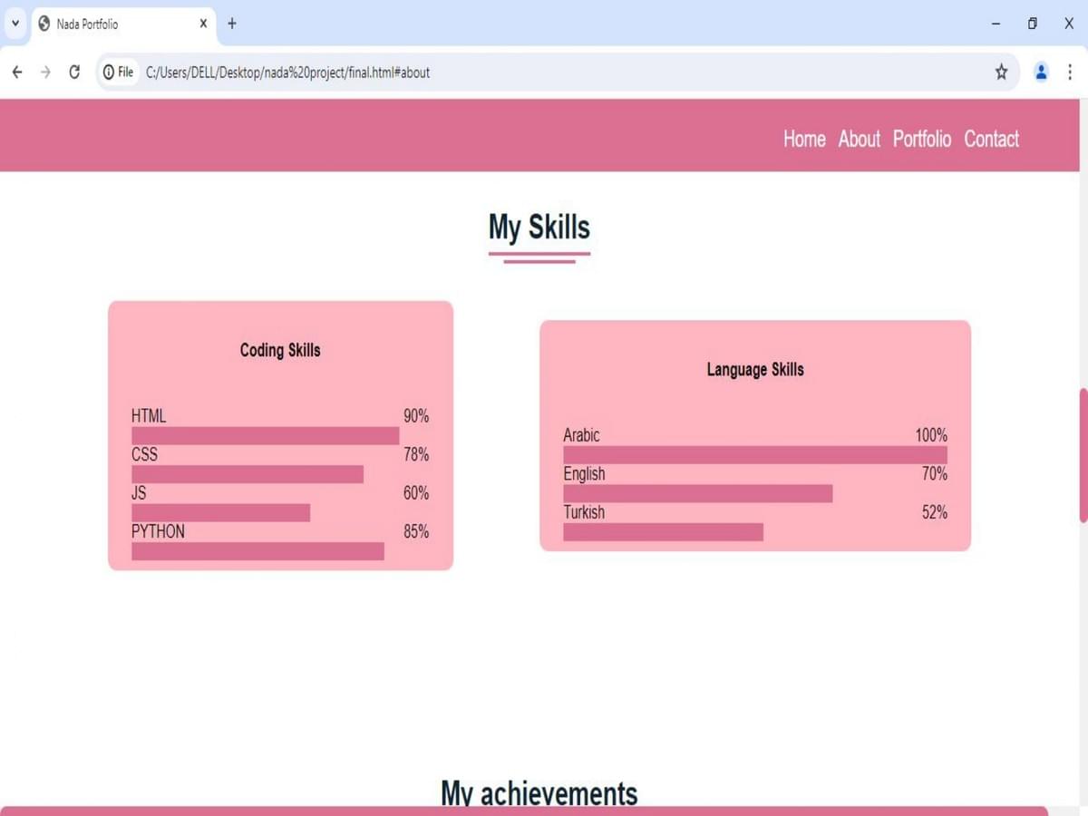 Nada Masarweh - (Web Development 2 Course - Spring 2024...