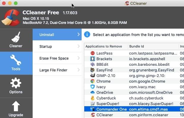 Uninstall Ccleaner Mac