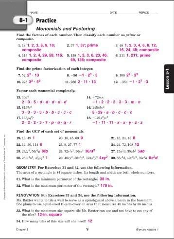 Holt Geometry Homework And Practice Workbook Answers Pd...