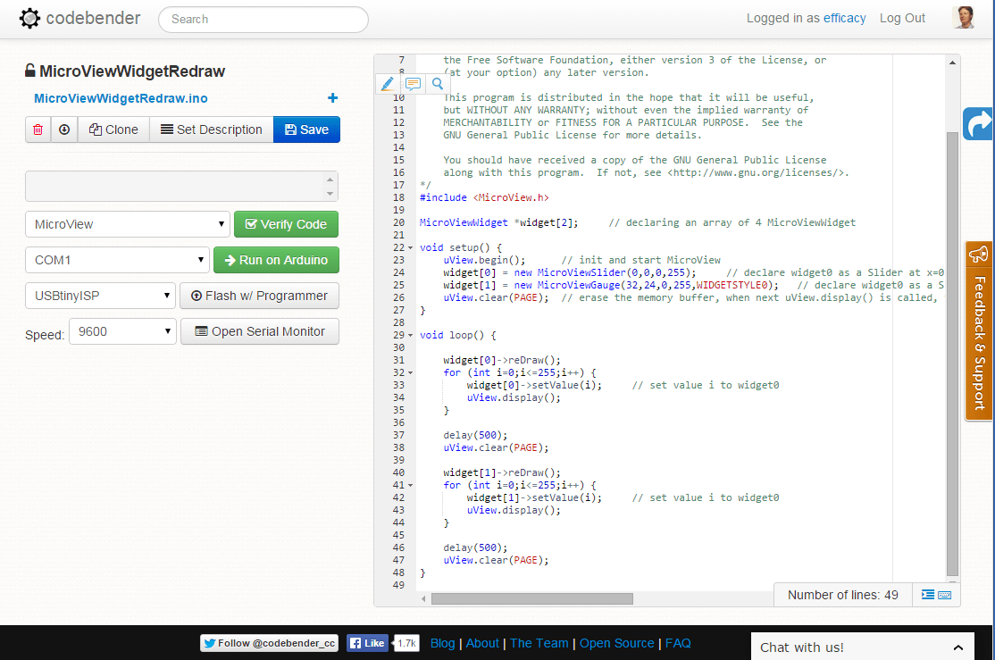 Codebender Arduino Ide