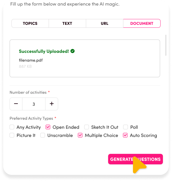 Rolljak AI Question Generator