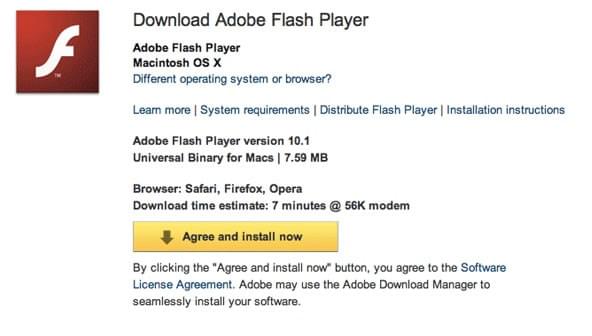 Adobe Download Flash Player Mac