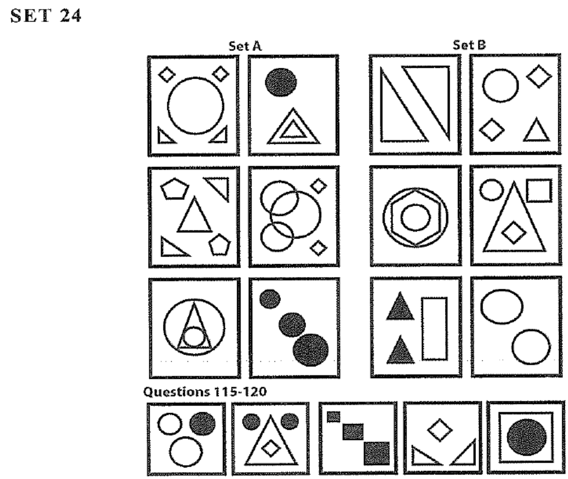 UCAT Prep Abstract Reasoning Q115 Q120 Q76 Q80 U 