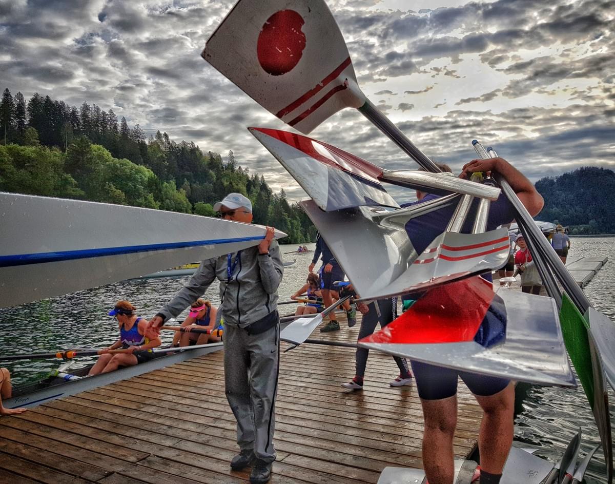 Quiske was at the World Rowing Masters Regatta in Bled,...
