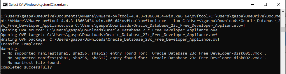 How to use Oracle Database 23c Free VirtualBox on VMWar...