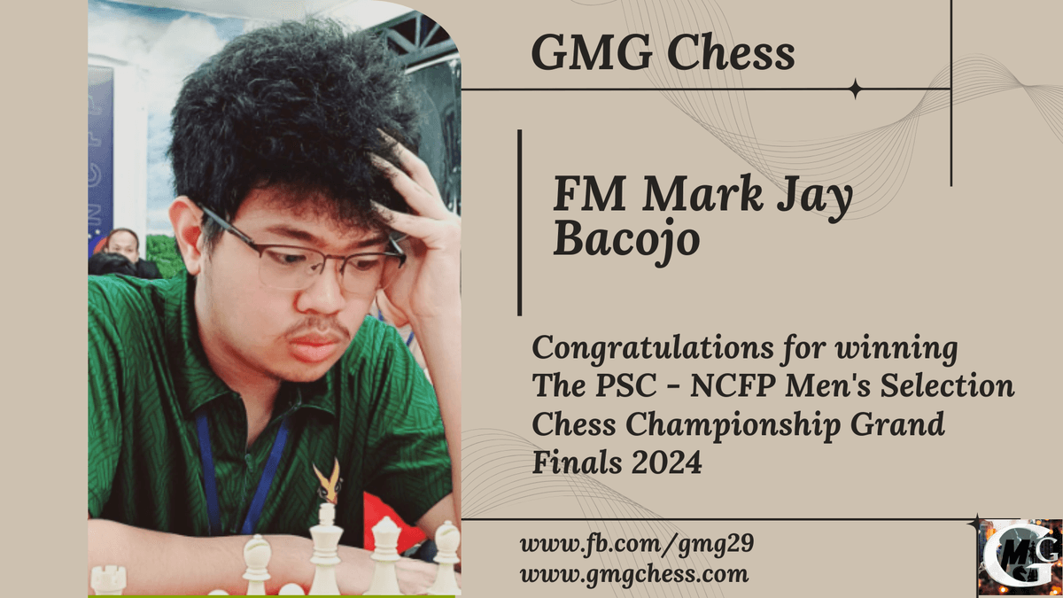 FM Mark Jay Bacojo wins the PSC - NCFP Men's Selection ...