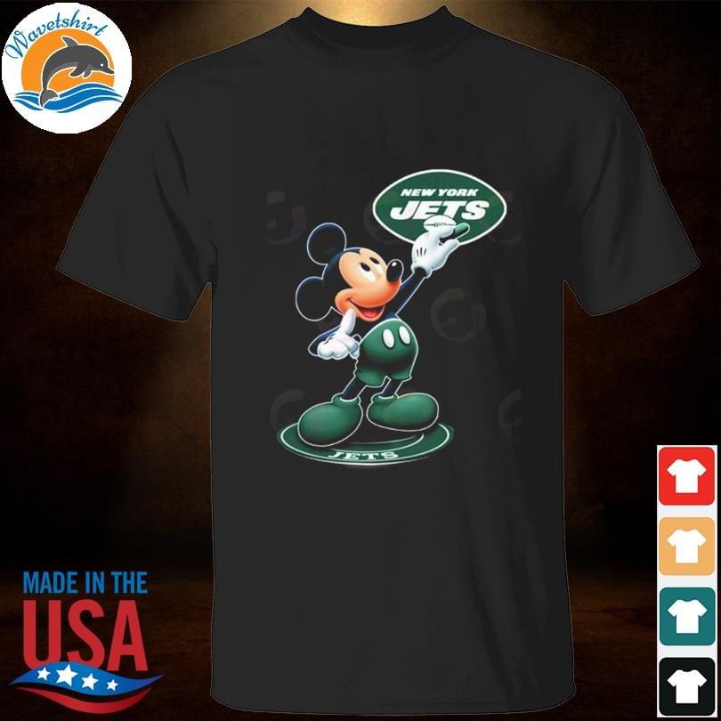 Wavetshirt - Mickey Mouse Nfl new york jets logo 2023 s...