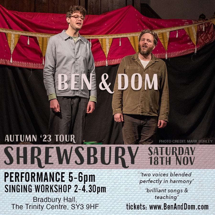 Workshops - Ben & Dom | singing in harmony