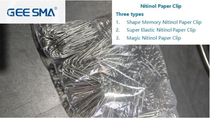 Shape Memory Nitinol Paper Clip - GEE SMA