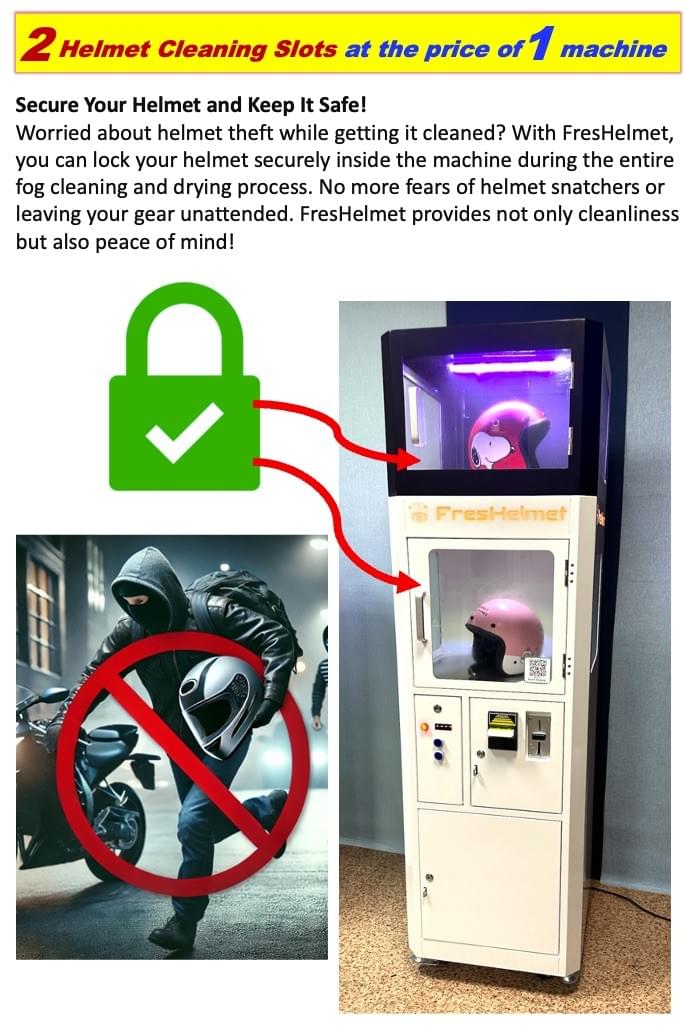 FresHelmet - Helmet Cleaning & drying machine with sterilizer