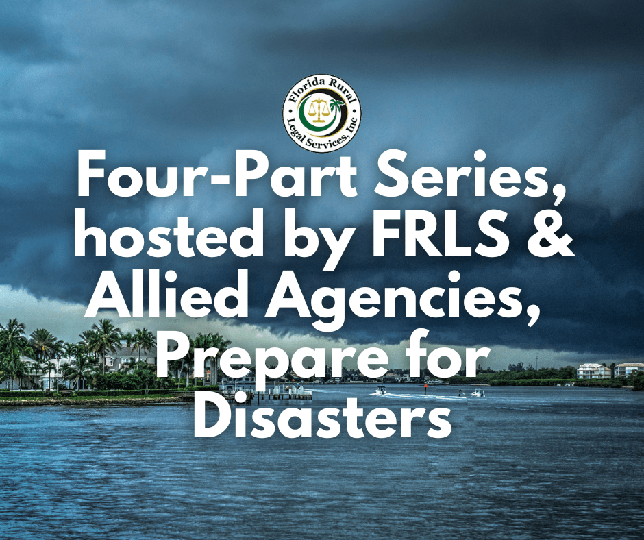 Four-Part Series, hosted by FRLS & Allied Agencies, Emp...