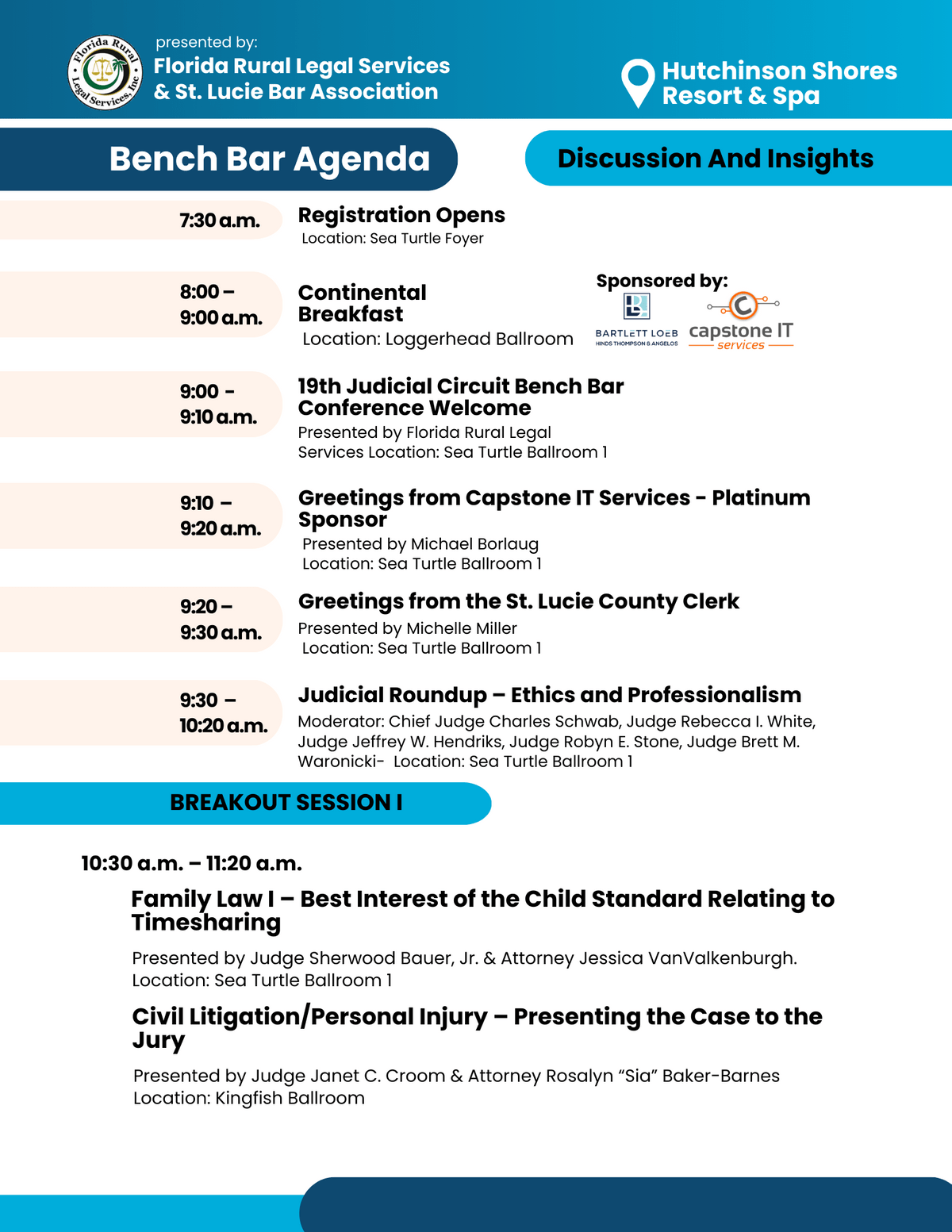 Bench Bar Conference - Florida Rural Legal Services